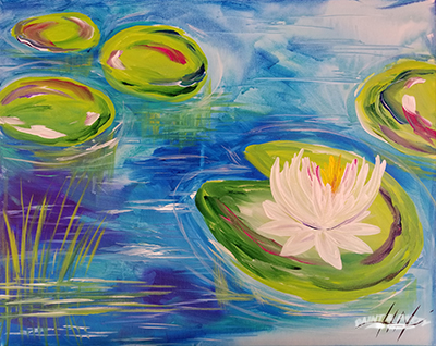 Abstract Lilly Pads - Masterpiece Mixers Johnson City